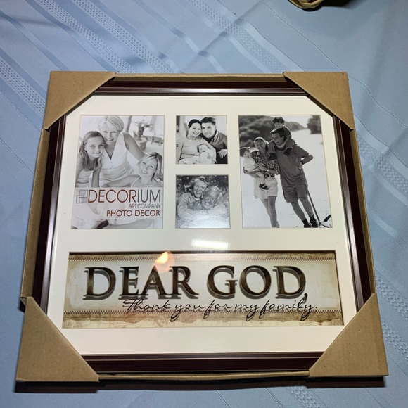 art company | Accents | Dear God Collage Photo Frame | Poshmark